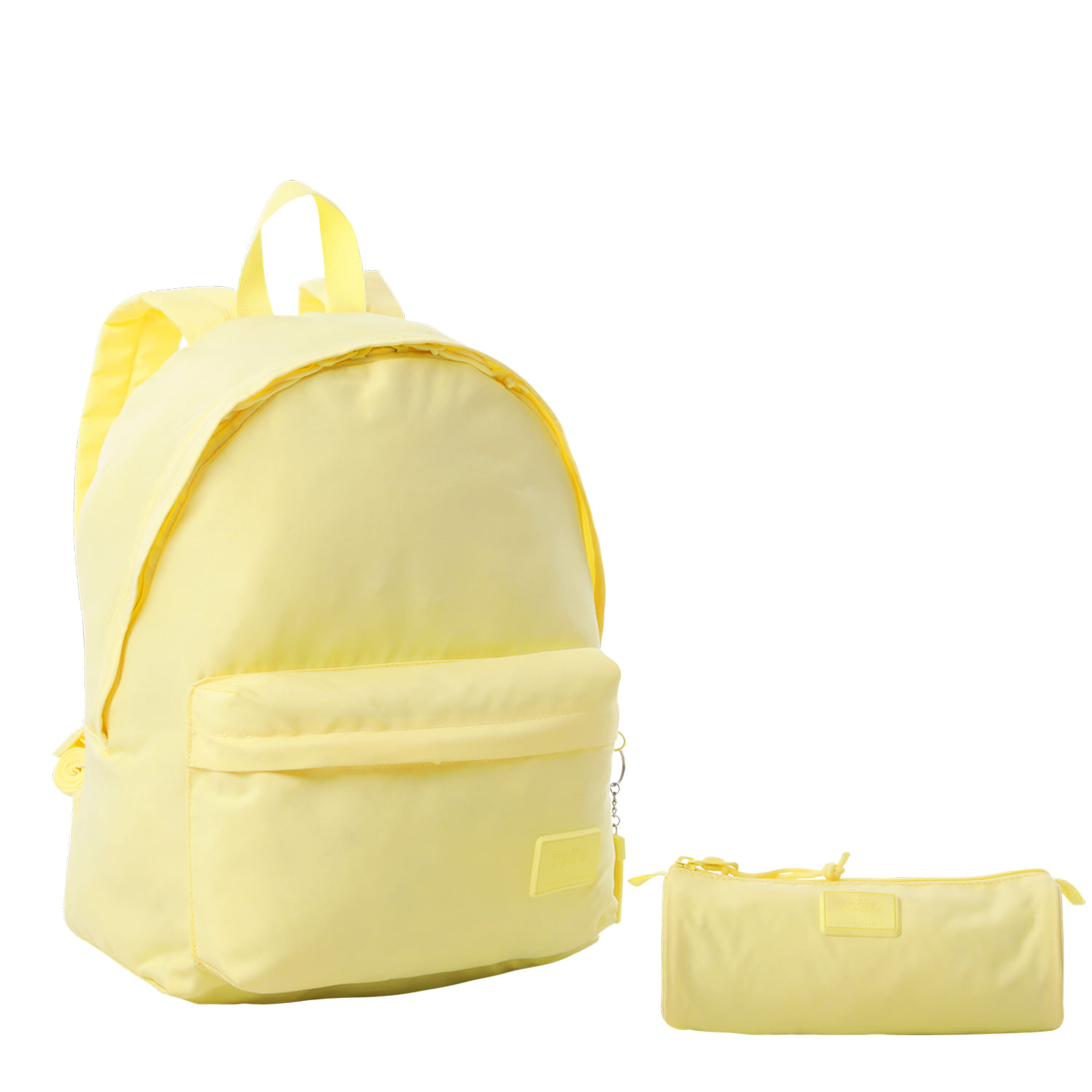 Maleta Para Colegio Pack X 2 + Cartuchera Kalex Amarillo