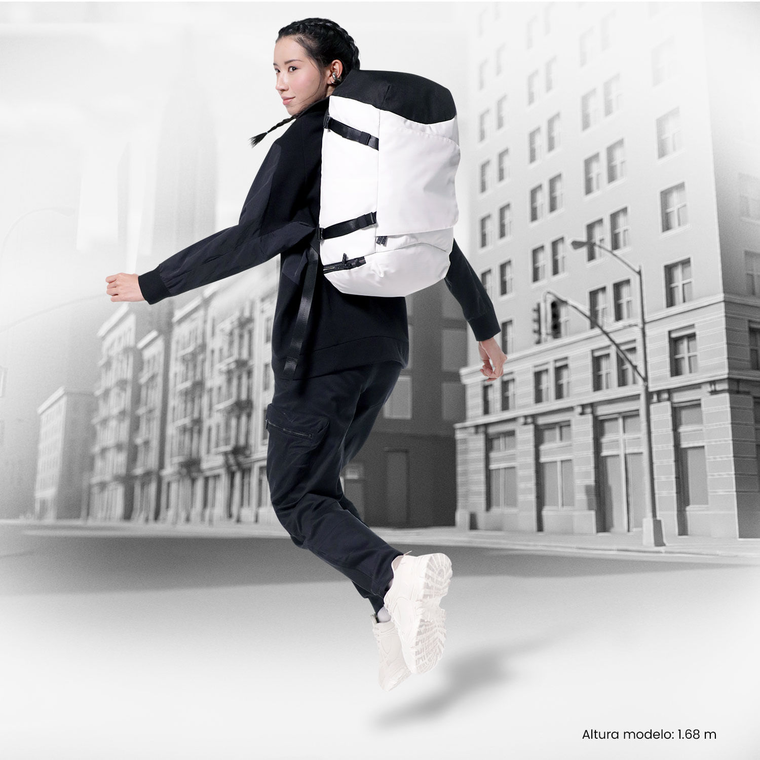 Mochila de viaje Commute blanca | Totto