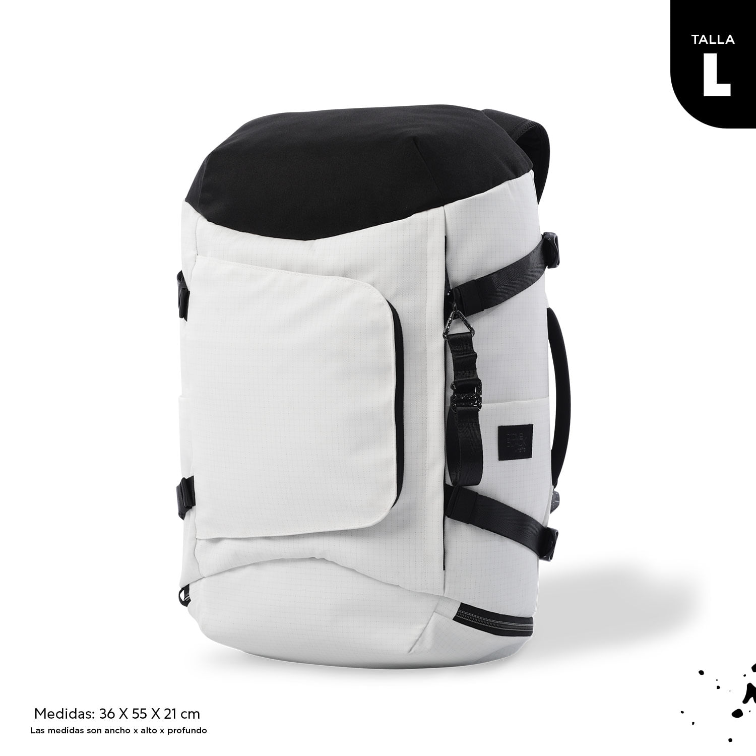 Mochila de viaje Commute blanca | Totto